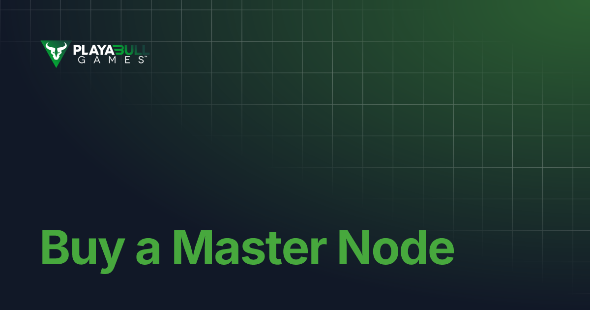 Buy a Master Node | PLAYA3ULL GAMES